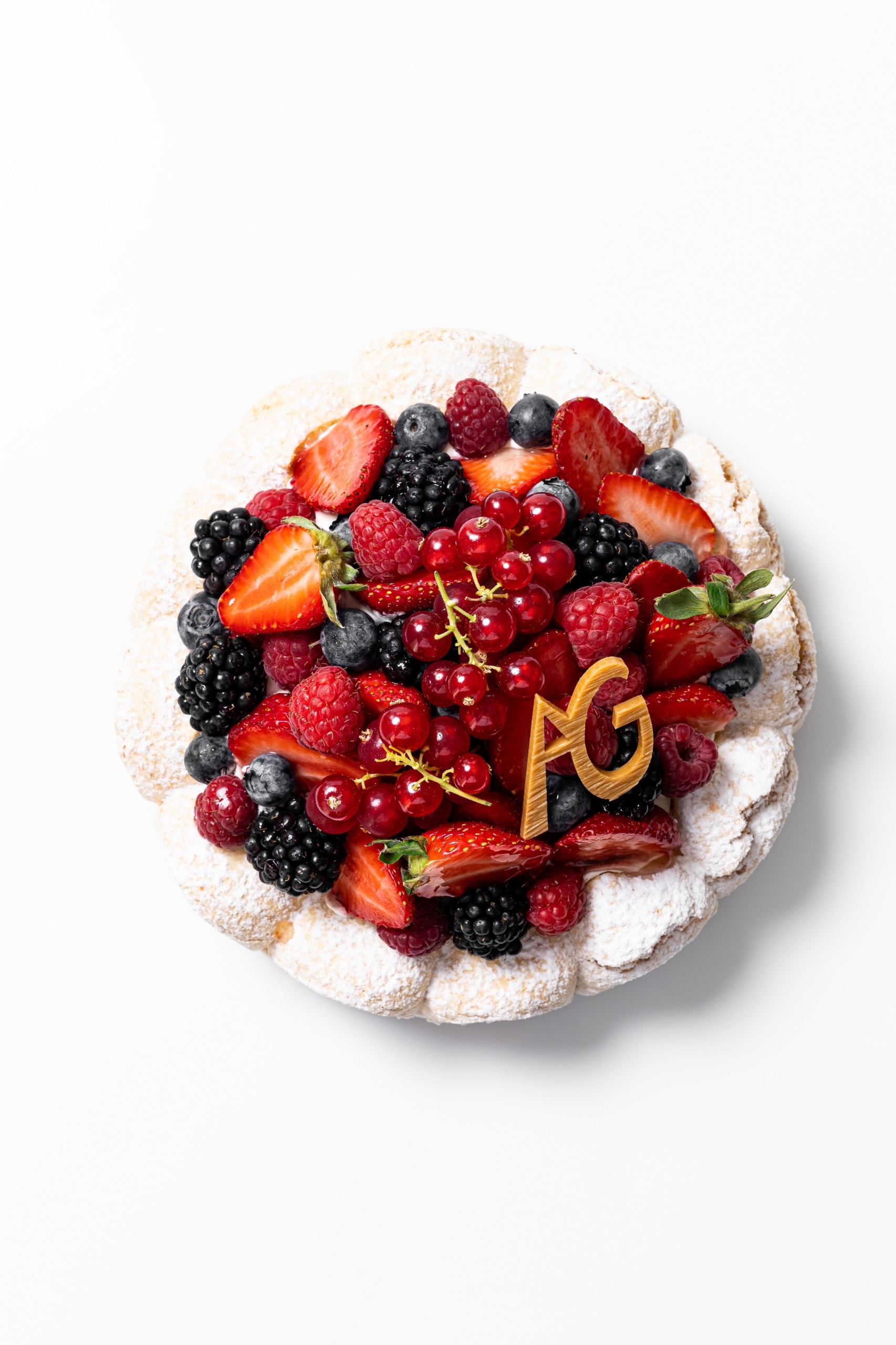 Dacquoise fruits rouges 6 pers - Alban Guilmet